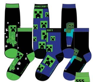 Minecraft Sokker 3-pk Nightlife – Supernerds