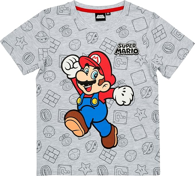 Super Mario T-skjorte Power Up Mario | Supernerds | Norsk Nettbutikk