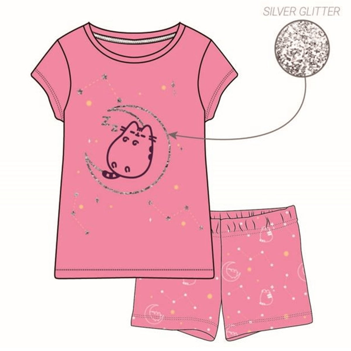 Pusheen Pysjamas Sleeping Moon | Supernerds | Norsk Nettbutikk