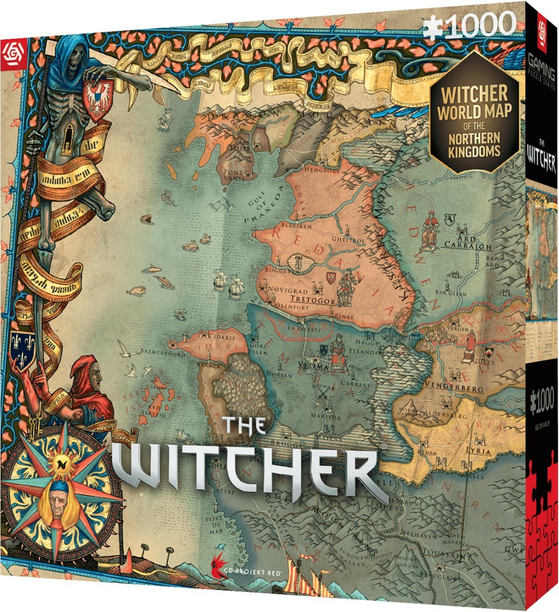 The Witcher 3 Puslespill 1000 brikker The Northern Kingdoms – Supernerds